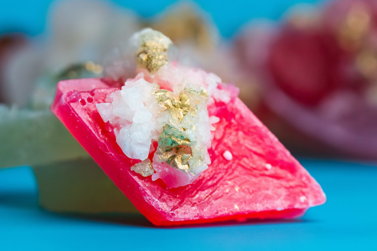 Strawberry Rubellite Crystal Jelly Candy Strawberry Kohakutou Silky Gem Crystal Candy