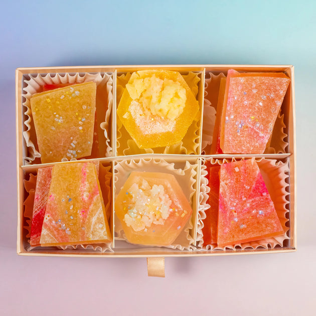 Peach Crystal Candy | Elegant Peach Candy Crystals- Silky Gems | Silky ...