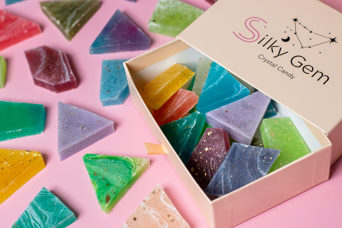 The Gemmies | Assorted Crystal Candy | Silky Gem Crystal Candy