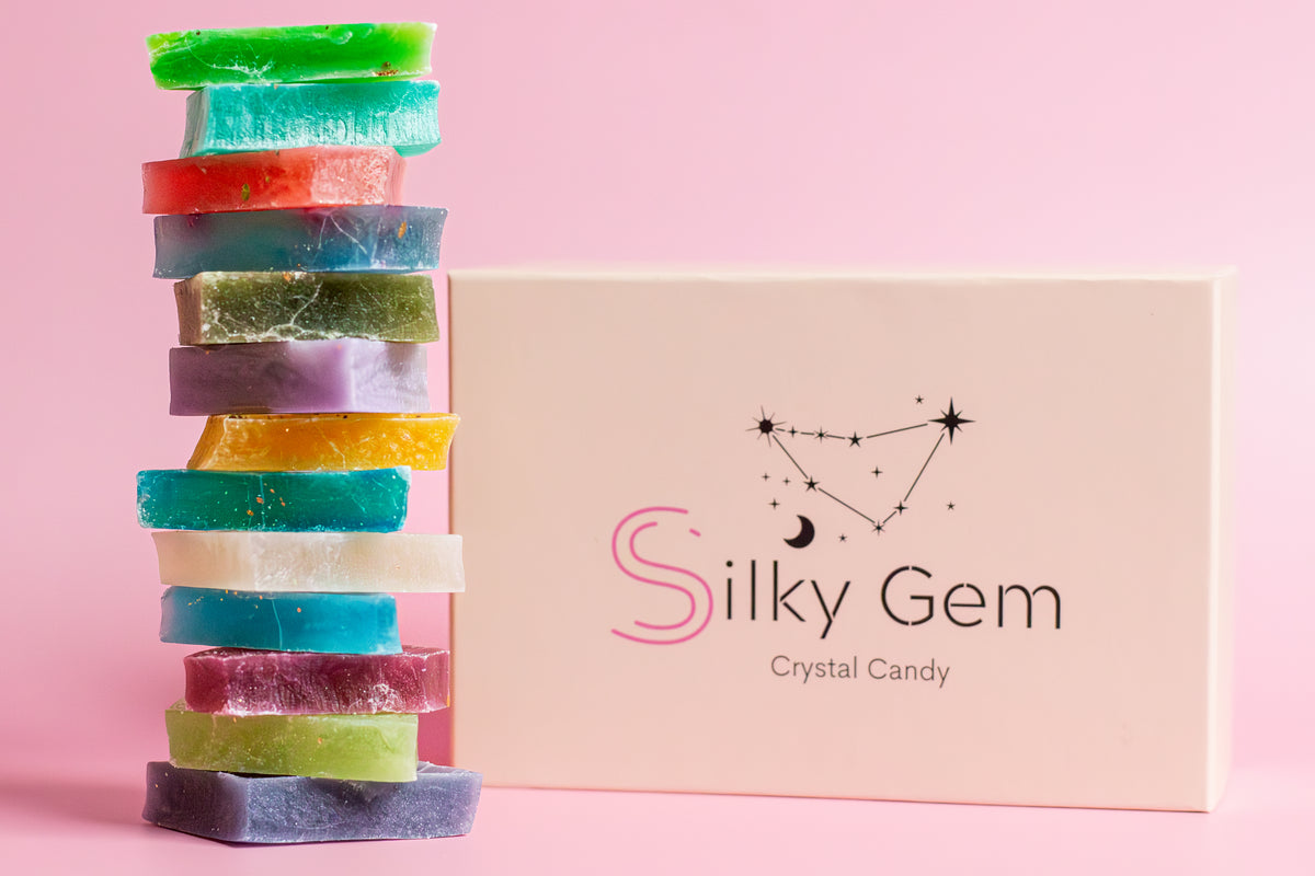 The Gemmies | Assorted Crystal Candy | Silky Gem Crystal Candy