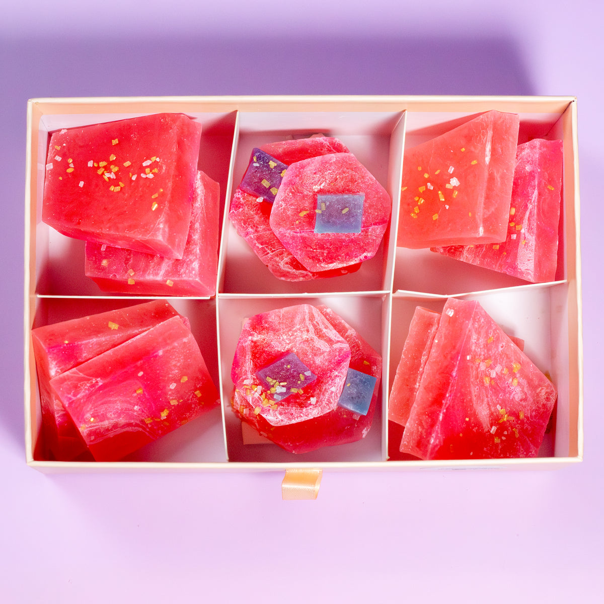 Watermelon Citrus Pink Calcite Crystal Candy Kohakutou | Silky Gem ...