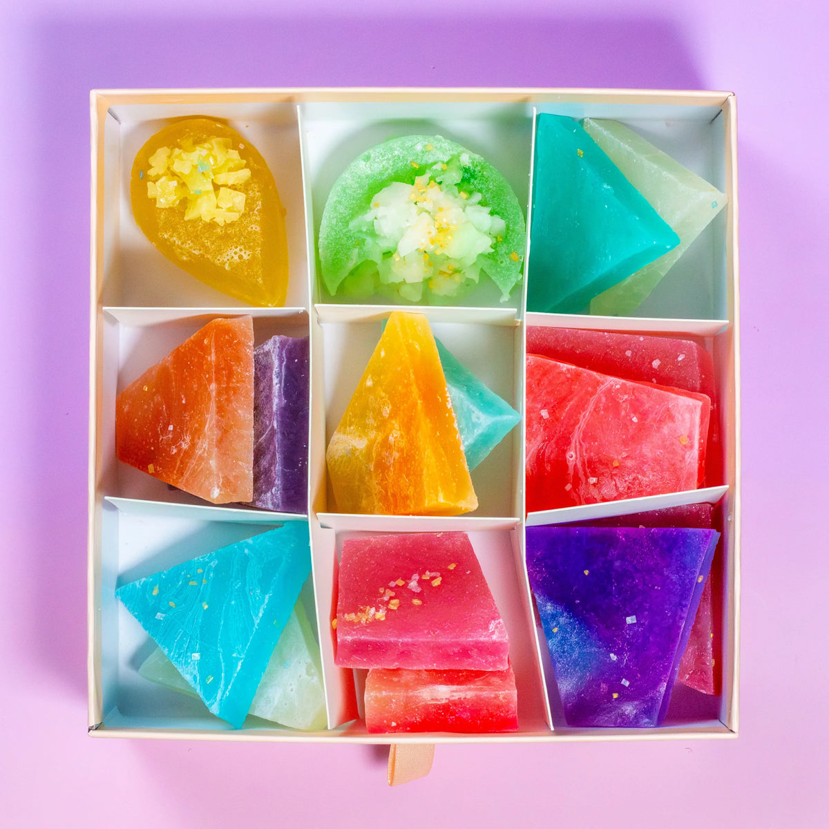 Treasure Box | Edible Crystal Selection Box | Silky Gem Crystal Candy