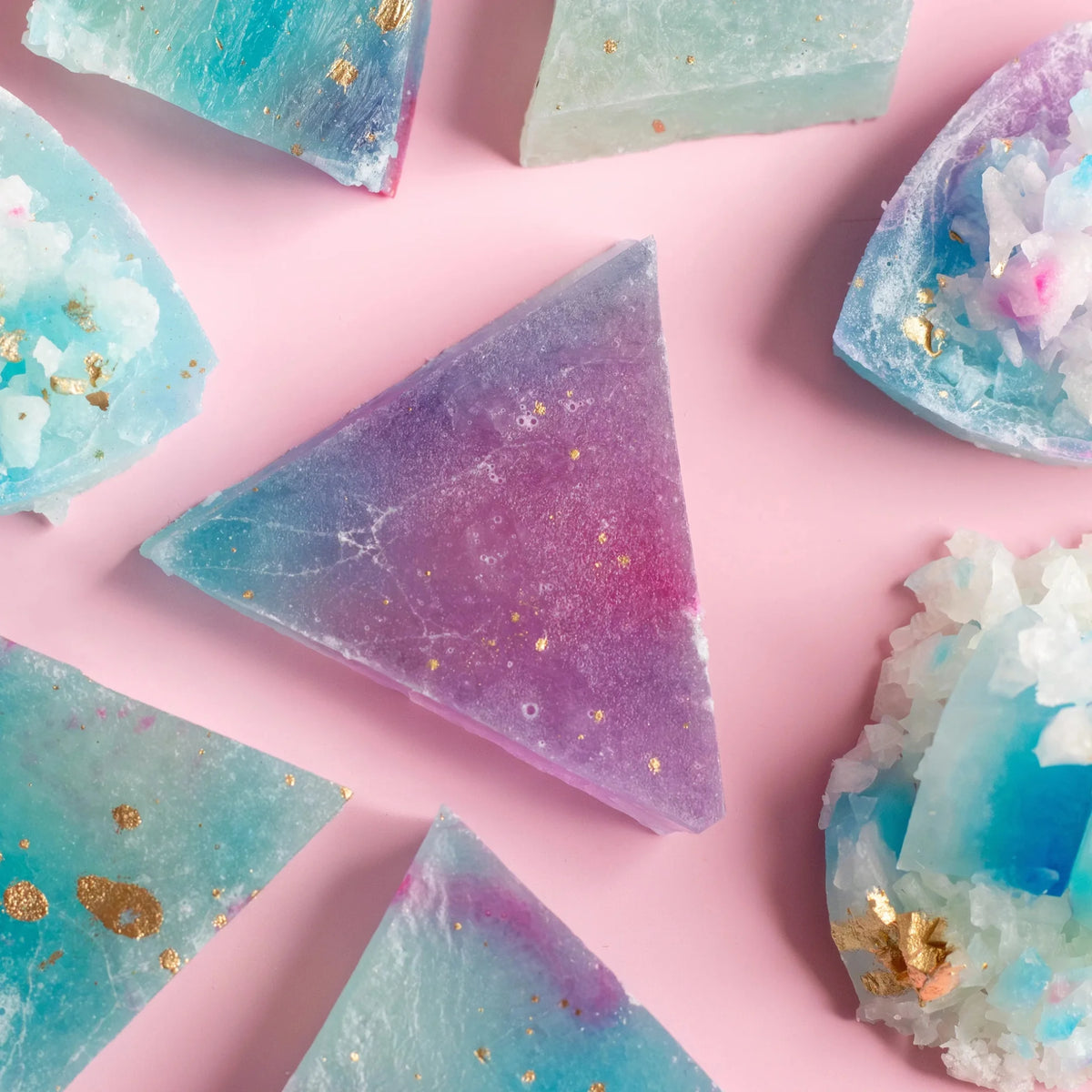 Lychee Aurora Crystal Candy | Handmade Kohakutou | Silky Gem Crystal Candy